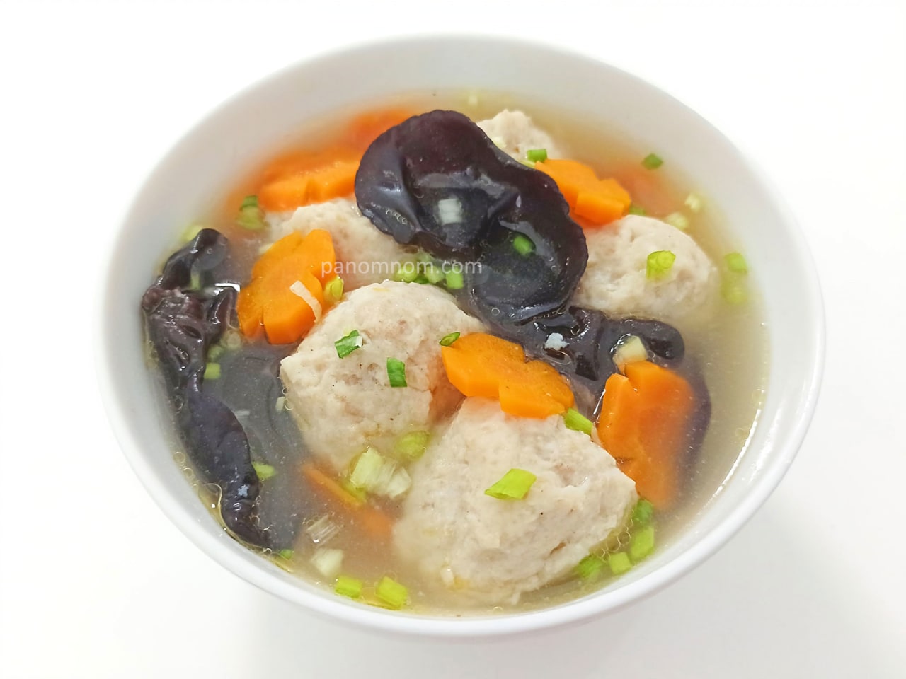 Tasty and Easy Chicken Balls Soup Recipe | Panomnom