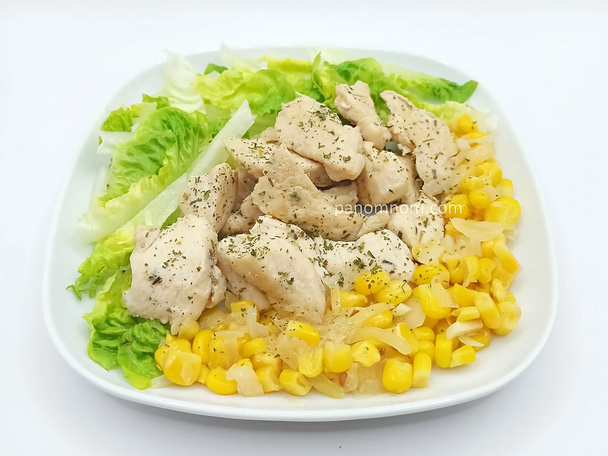 Tasty and Easy Sauteed Chicken with Sweet Corn Recipe | Panomnom