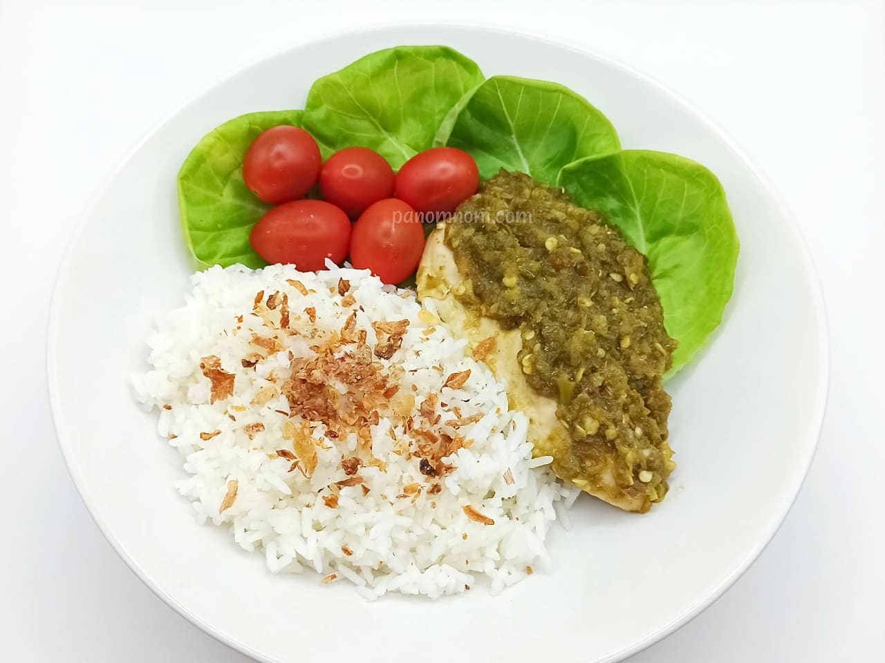 How to Cook Green Chili Chicken Rice at Home | Panomnom