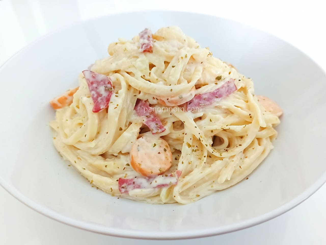 Homemade Carbonara Spaghetti Recipe | Panomnom