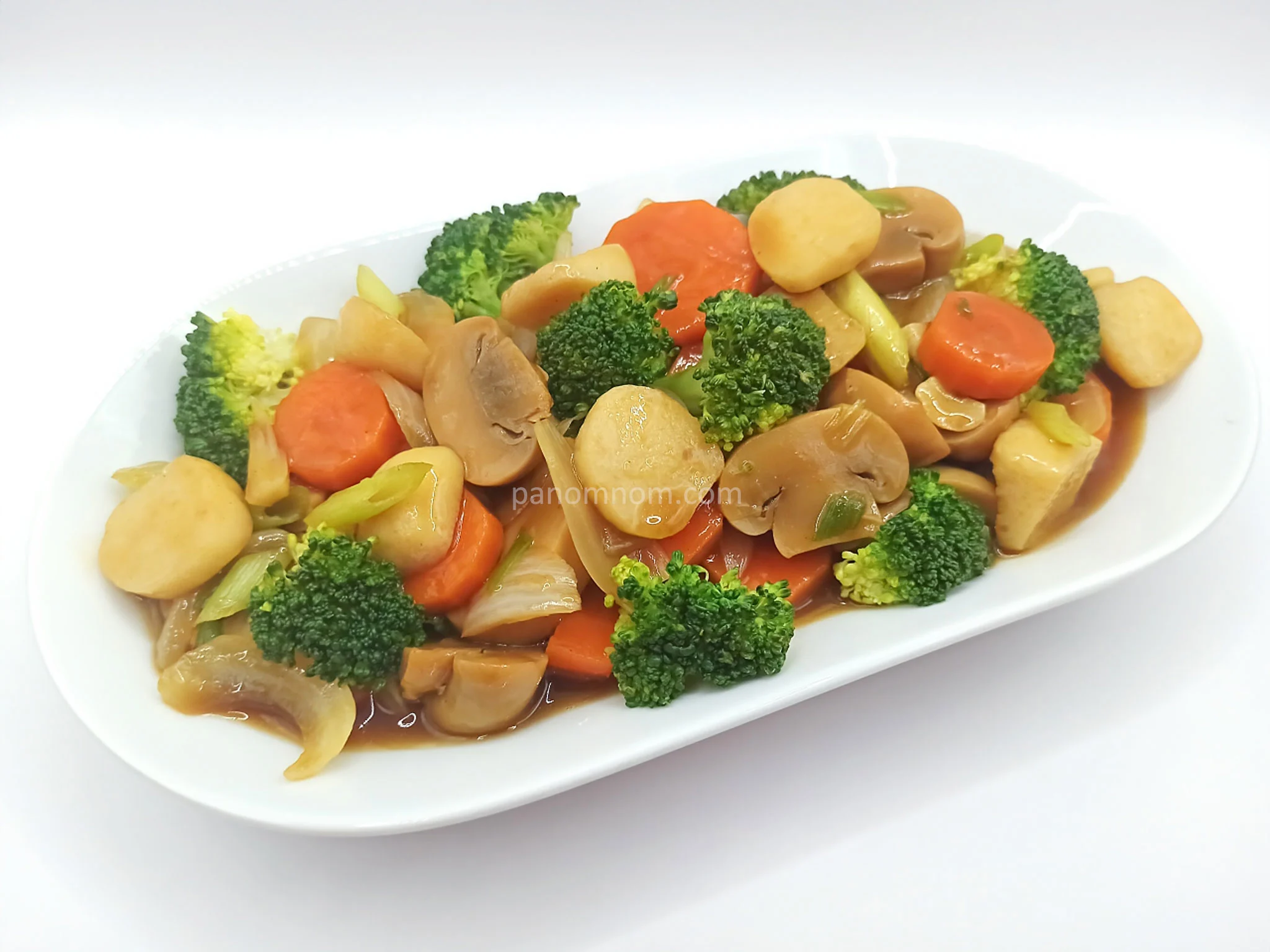Tasty and Easy Stir-fried Button Mushrooms with Oyster Sauce Recipe ...